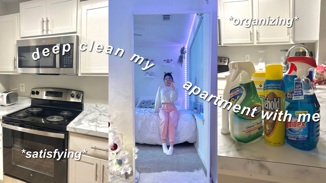 deep cleaning entire apartment *satisfying* - YouTube