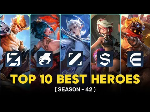 TOP 10 MOST BROKEN HEROES FOR SOLO RANK IN SEASON 42 | SEASON 42 META HEROES ( MLBB Meta Guide )