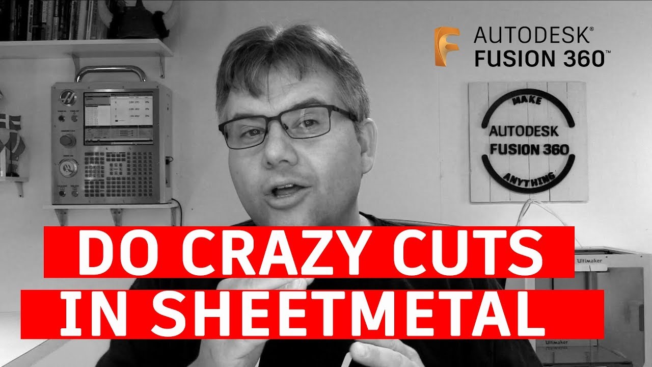 Fusion 360 — Make Crazy Cuts In Folded Part In Sheetmetal — Ask Larslive Youtube