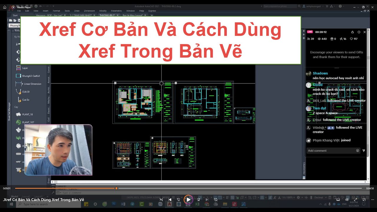 Autocad - Xref Cơ Bản Và Cách Dùng Xref Trong Bản Vẽ #AutocadPhuongTk - YouTube