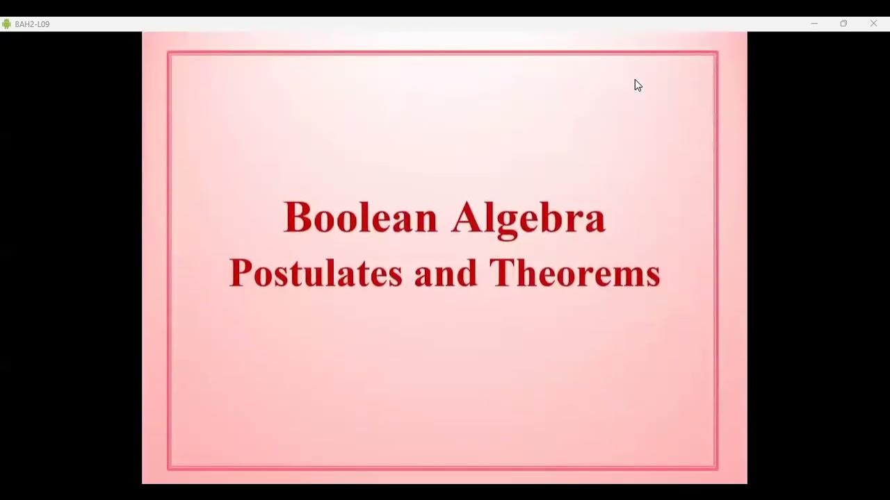 Digital Logic - Lecture 7 - YouTube