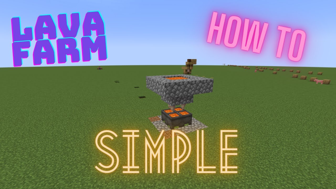 HOW TO MINECRAFT LAVA/FUEL FARM, FOR BEGINNERS - YouTube