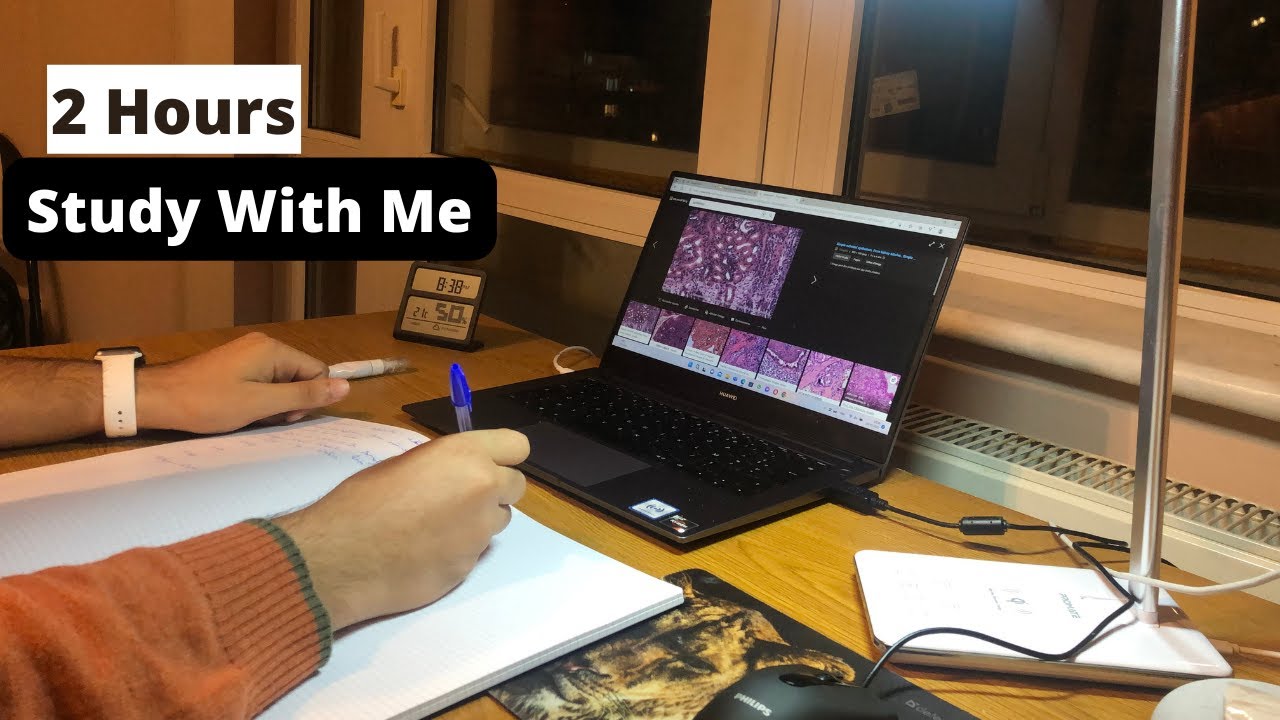 2 HOURS STUDY WITH ME | Background noise, no Breaks, Countdown Timer ...
