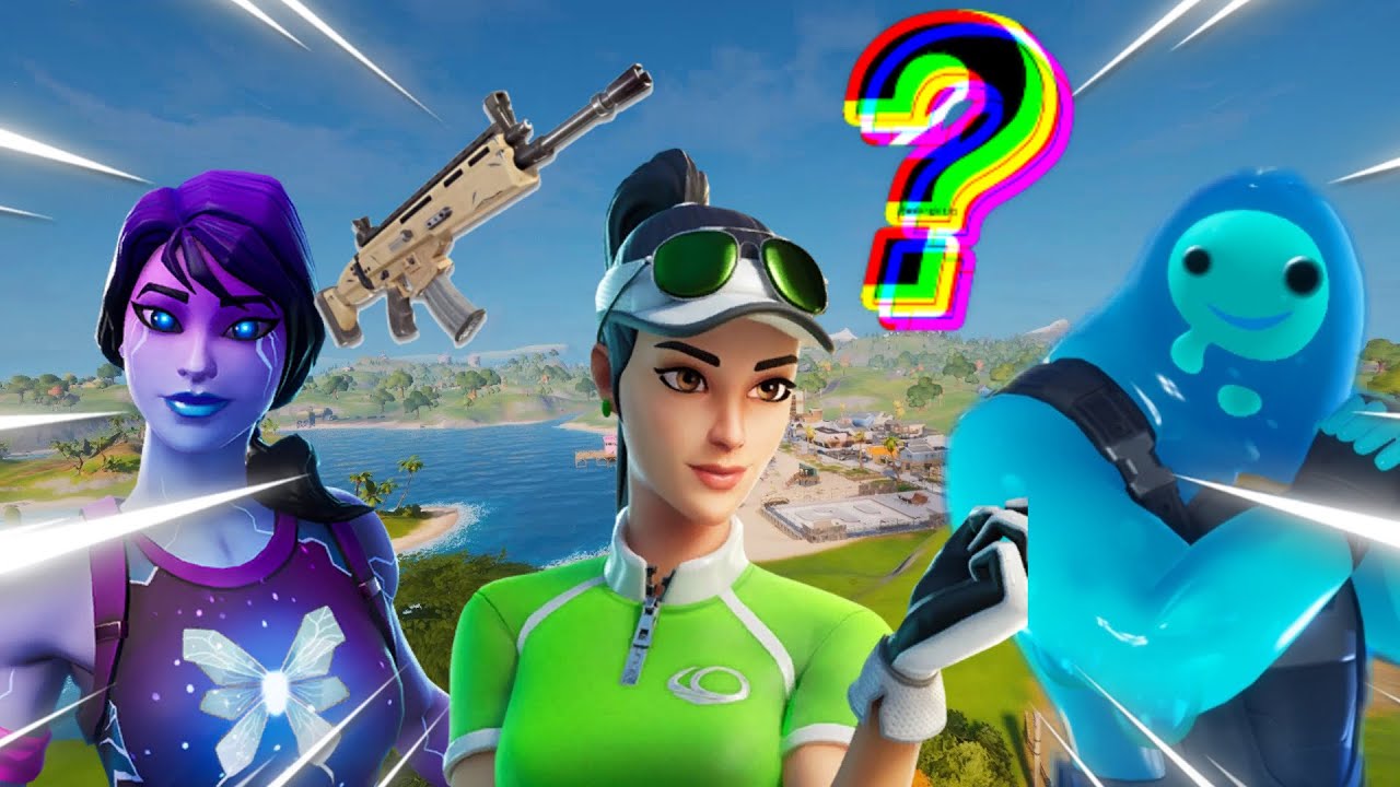 [Fortnite] The color of my skin decides my loot rarity!🔘🟢🔵🟣🟠🟡 - YouTube