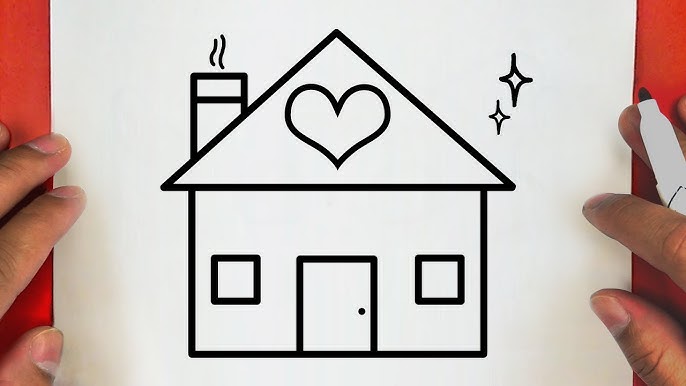 Desenhando Uma Casa Simples Editor Gratuito De Design De Casas | Canva