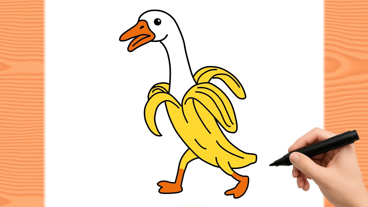 Como Dibujar a Goosini Bananini - Dibuja Italian Brainrot - YouTube