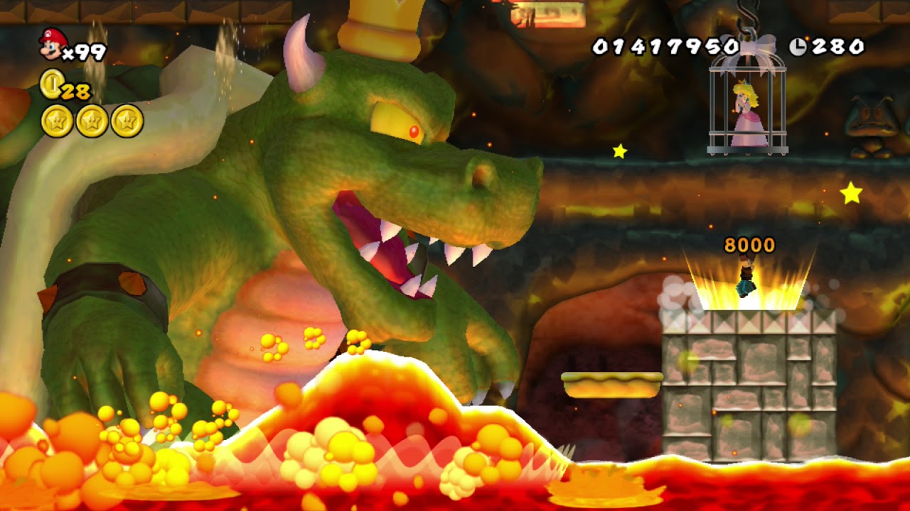 New Super Mario Bros Wii heman10010 Vs Original King Koopa - YouTube