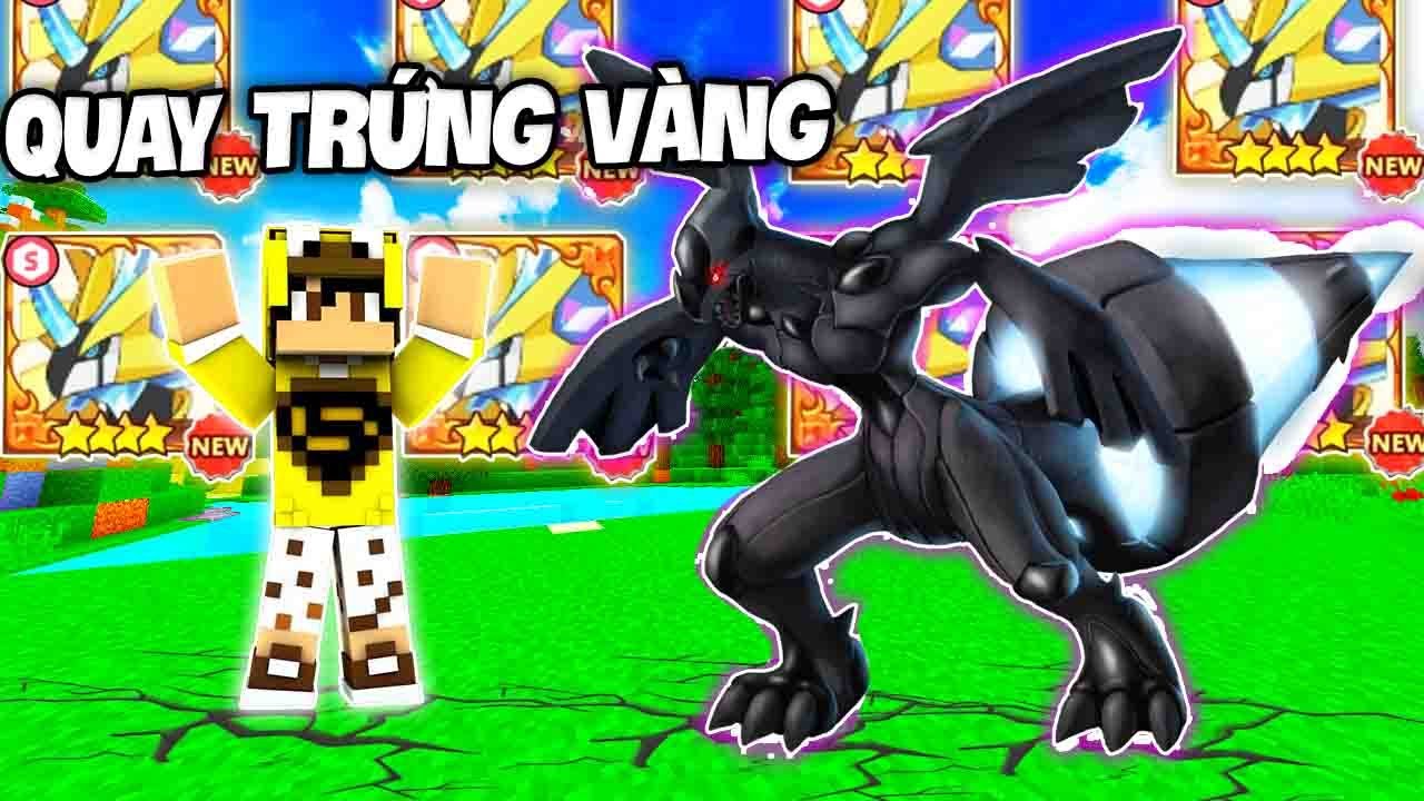 Pokemon Blockman Go - BÍ ẨN QUAY THỬ 40 TRỨNG VÀNG TRÚNG HUYỀN THOẠI HỆ ...