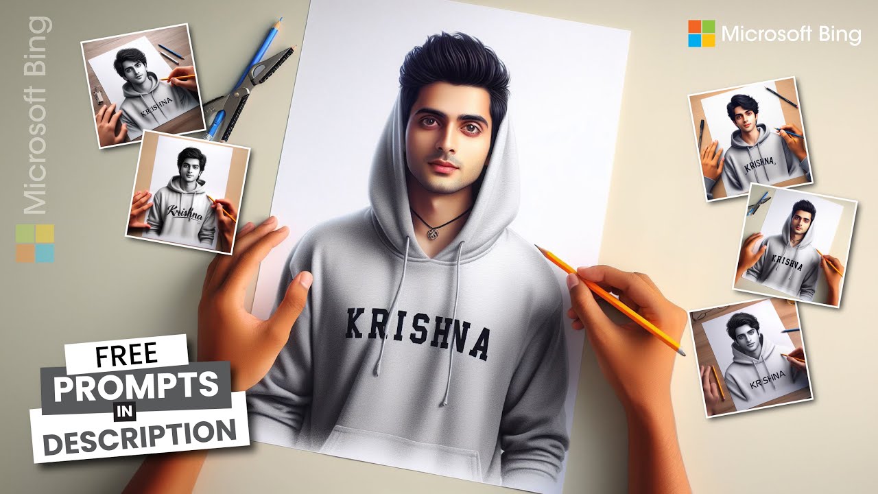 How To Create 3D Ai Sketch Art Photo Editing || Bing image creator ...