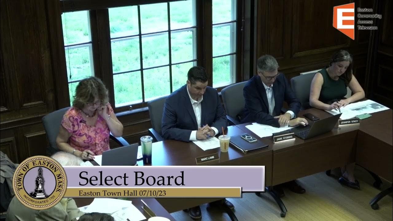 Select Board Meetings: Select Board 07/10/23 - YouTube