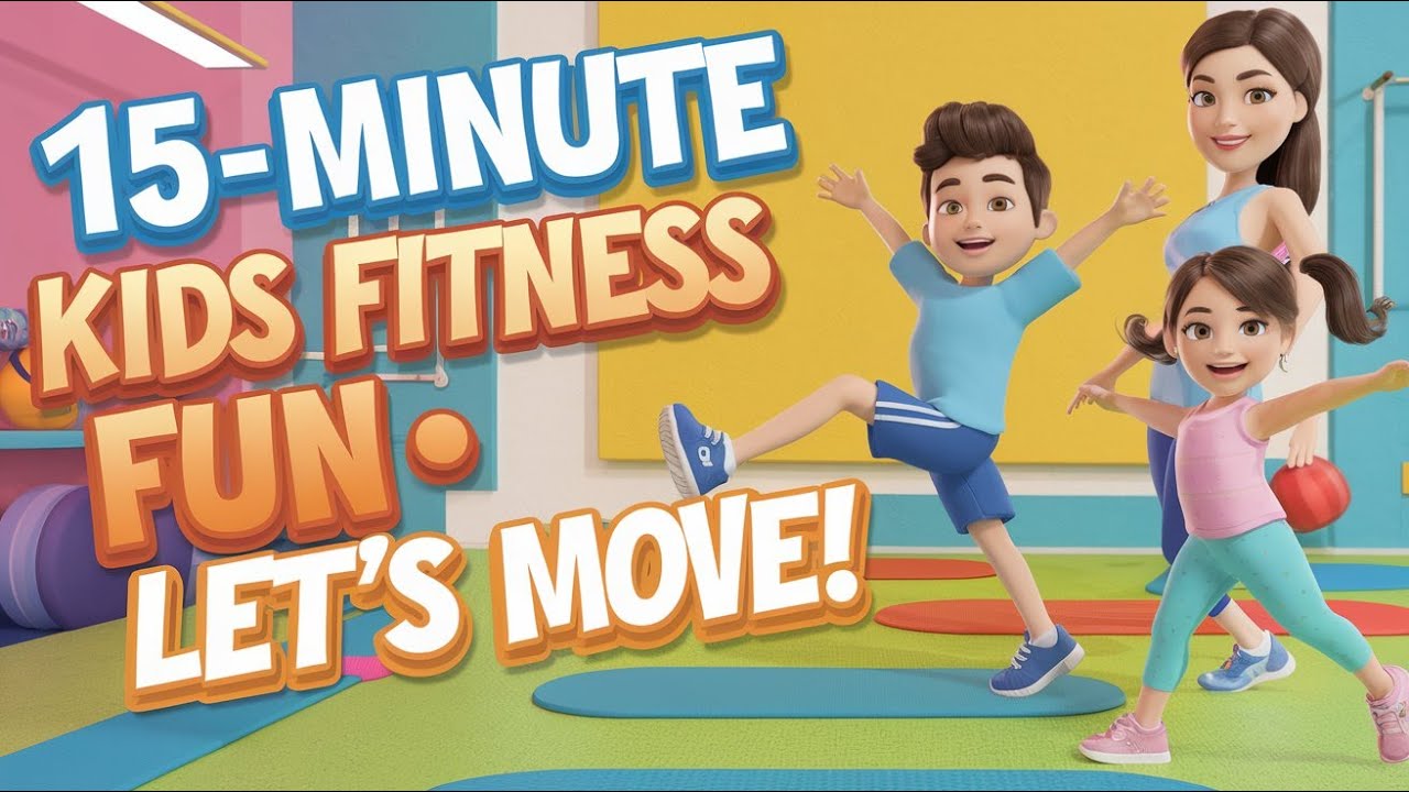 🎉 15-MINUTE KIDS FITNESS FUN – LET’S MOVE! - YouTube