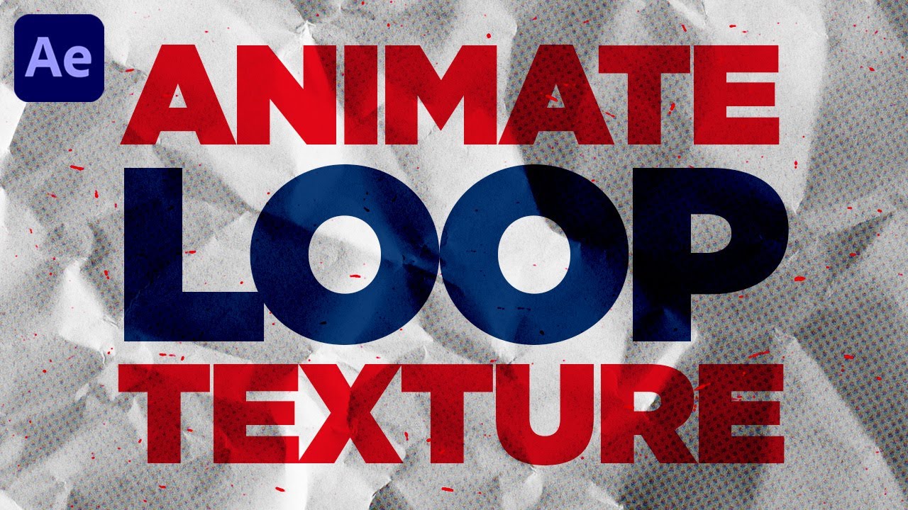 Animate a LOOP TEXTURE w/ Time Remap - YouTube