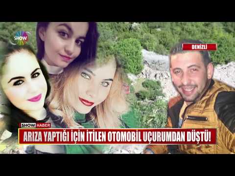 Arıza yaptığı için itilen otomobil uçurumdan düştü!