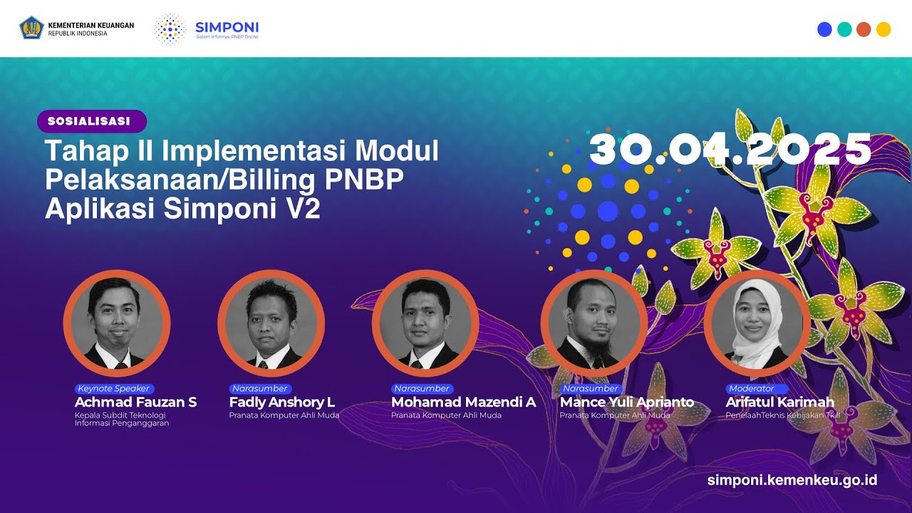 Sosialisasi Tahap II Implementasi Modul Pelaksanaan/Billing PNBP Aplikasi Simponi V2 - YouTube