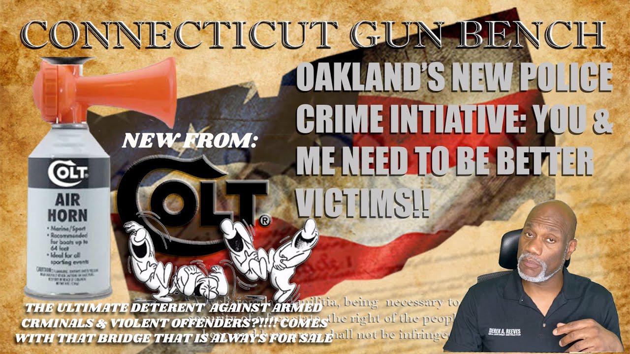 "Be Better Victims, Comply With Criminals, Carry Air Horns". CA City's ...