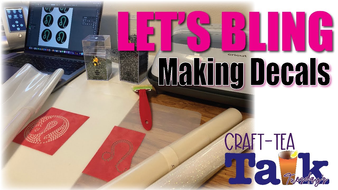 Craft-Tea Talk | Rhinestone Decals with Bling & HTV Anything | Hotfix ...