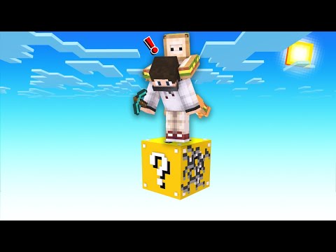 minecraft TEK BLOK ama LUCKY BLOCK