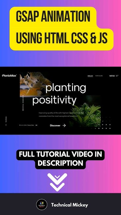 Gsap Animation Using Html Css And Javascript Gsap Animation Gsap Youtube 