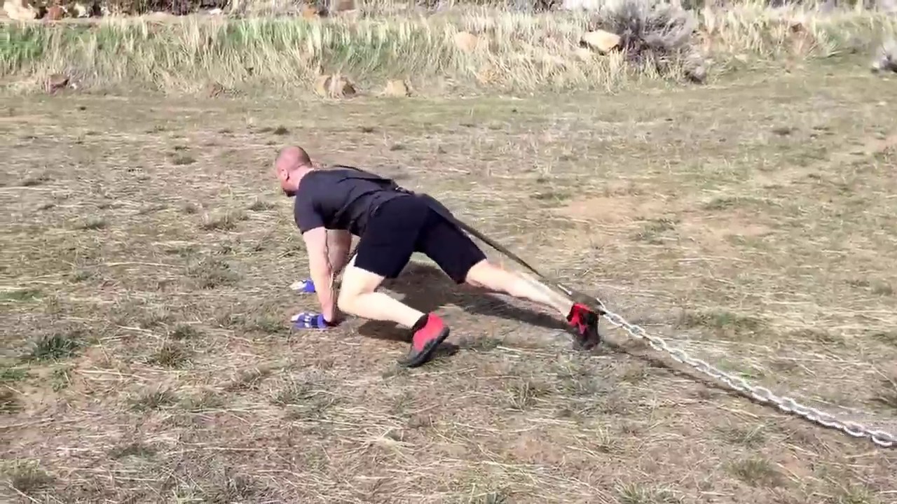 Loaded Crawling: 100lbs of Chains | Empowered Strength ft. John Odden ...