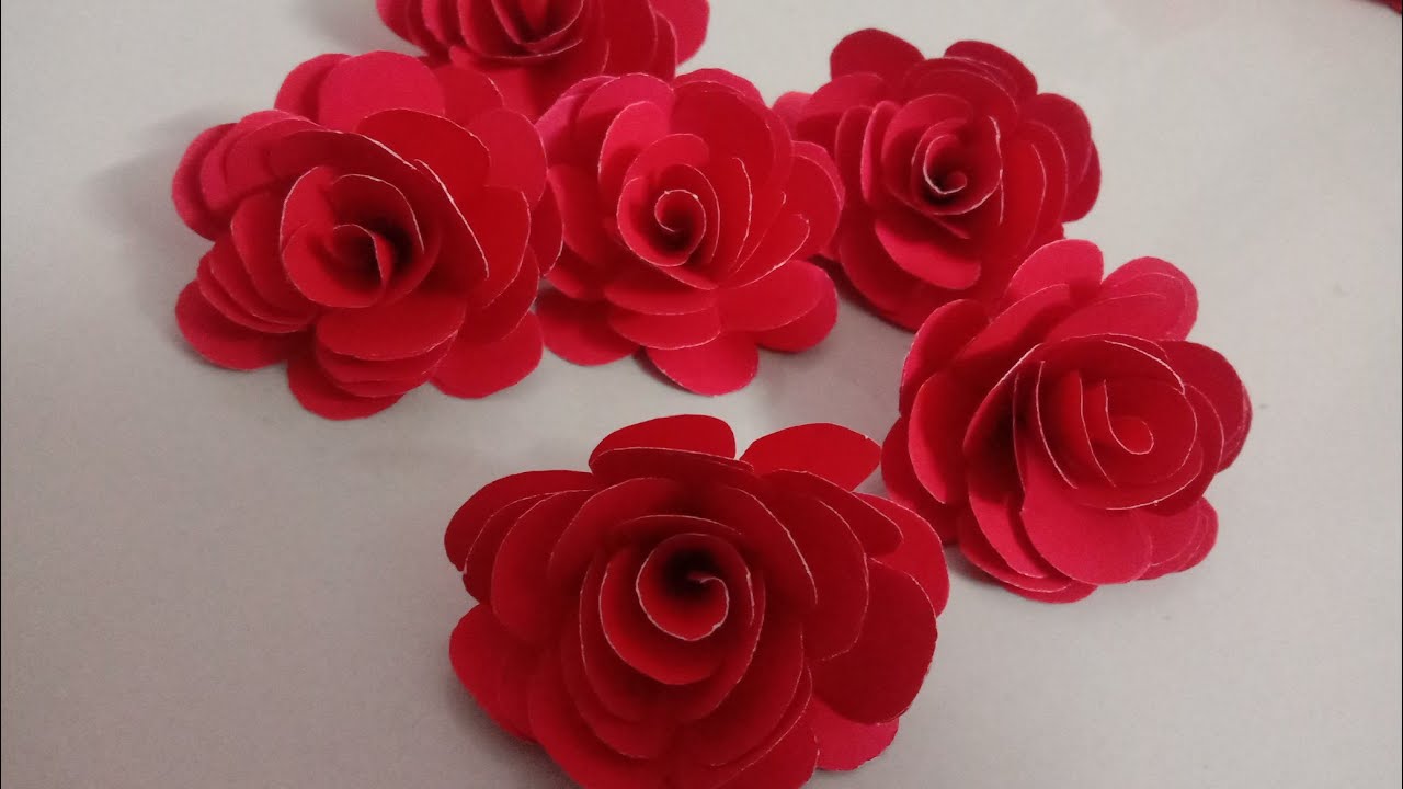 new how to make Decoration flower 🌼paper ka ful paper flower 🌹 rose ...