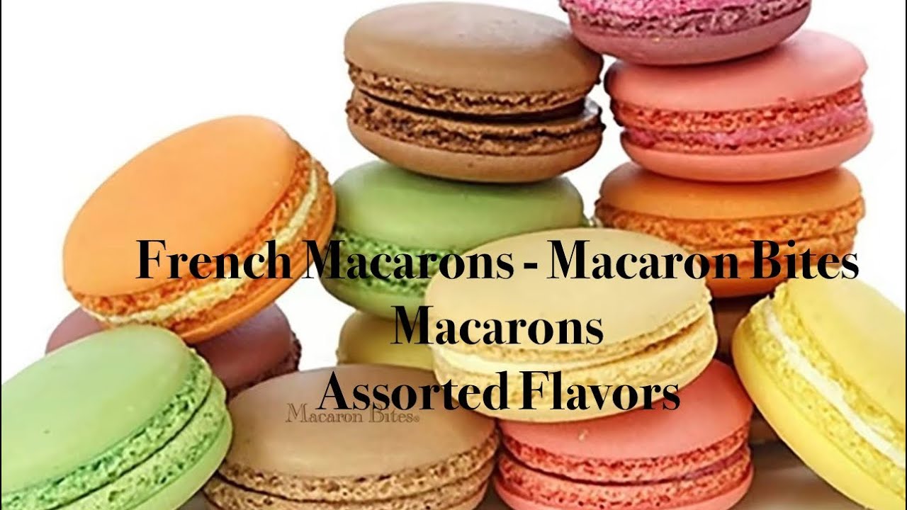 French Macarons Assorted Gift Box of 24 - Macaron Bites Snack On Sale ...