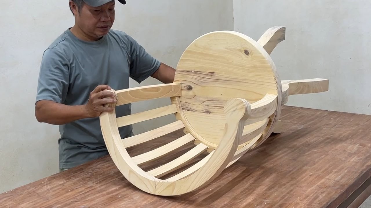 Unique Creative Curved Wooden Chair Making Project Step By Step ...