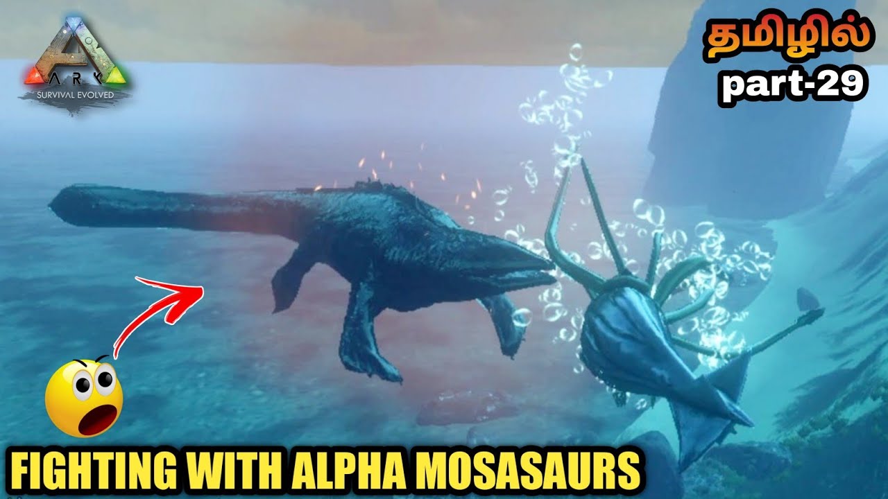 Ark Survival Evloved |Ark Survival Gameplay |Alpha Mosasaur VS ...