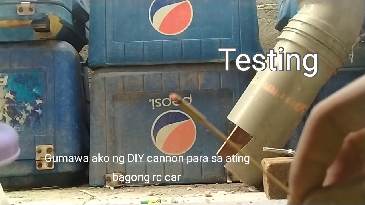 Testing Diy Cannon - YouTube