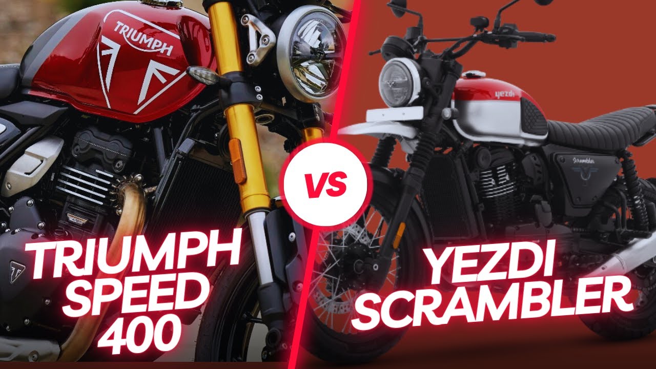 Triumph Speed 400 VS Yezdi Scrambler || Triumph VS Yezdi - YouTube