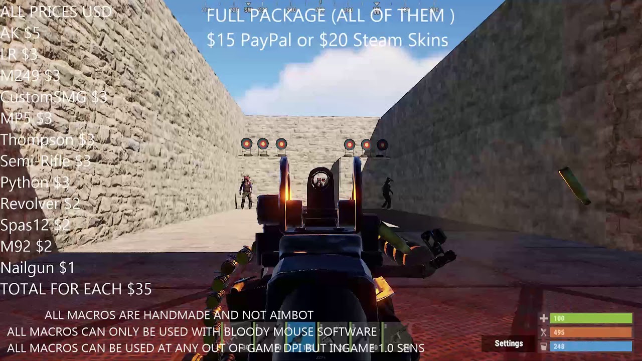 NORECOIL RUST M249 BLOODY MOUSE - YouTube