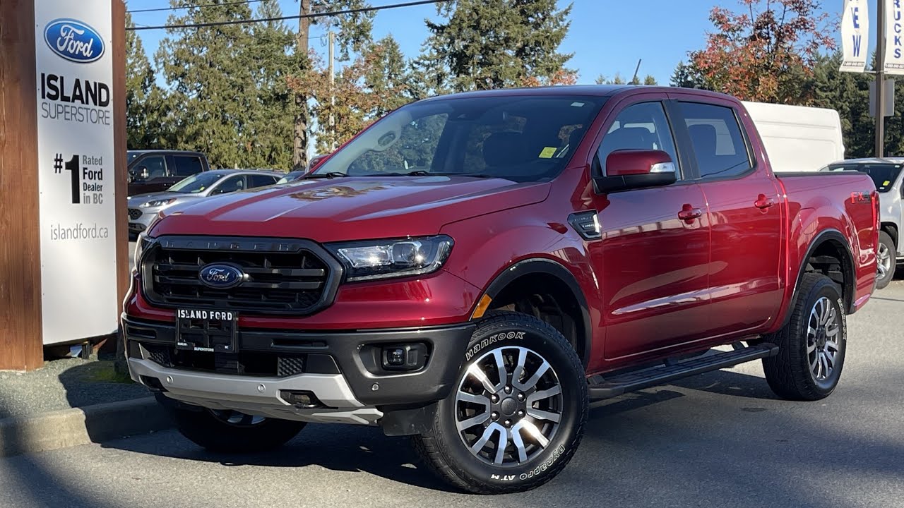 2020 Ford Ranger LARIAT + Sliding Rear Window, Tonneau Cover, Trailer ...