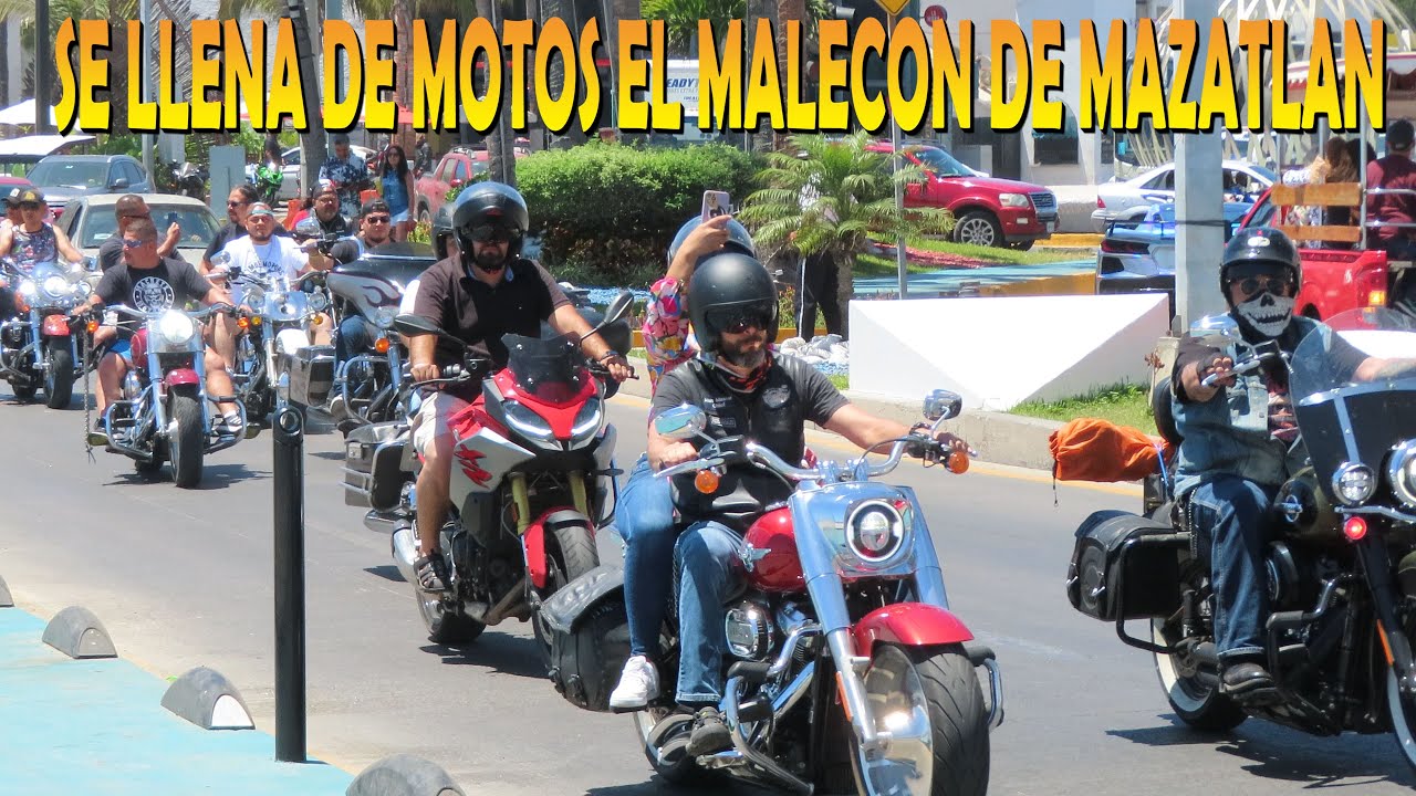 SE LLENA DE MOTOS EL MALECON DE MAZATLAN |Semana de la Moto Mazatlán ...
