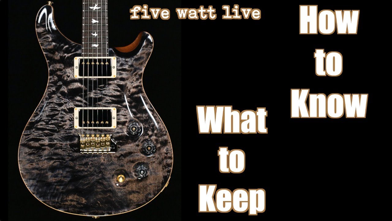 How to Know What to Keep: five watt live - YouTube
