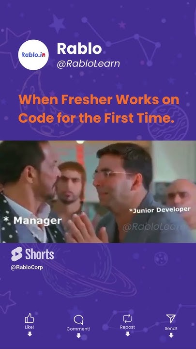 Code Chaos Alert: When Fresh Devs Think It's Easy! #developerlife #freshers - YouTube