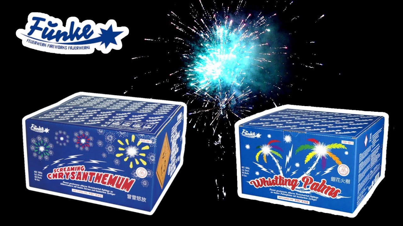 FUNKE FIREWORKS - Whistling Palms 2023 & Screaming Chrysanthemum 2022 ...