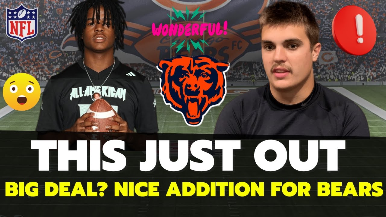 BREAKING BEARS! GREAT NEWS! IT'S DECIDED! BEARS MAKE A SPECTACULAR MOVE ...