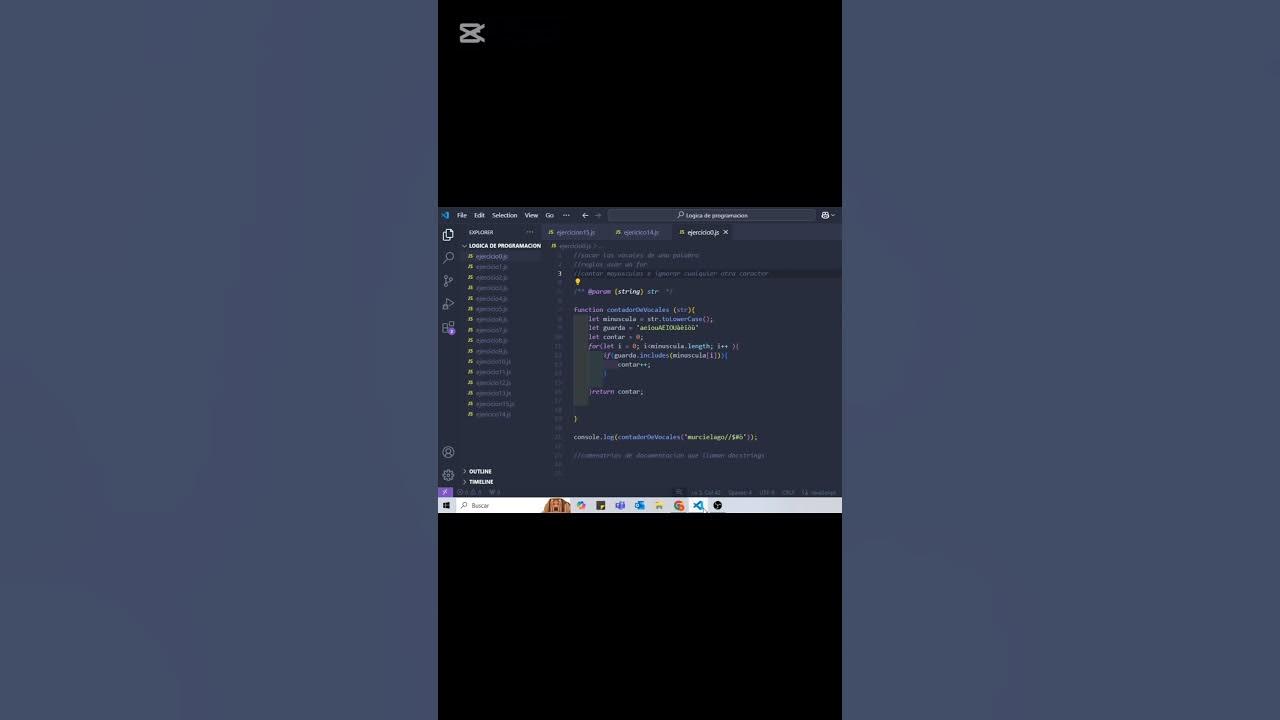 Resolviendo ejercicios de lógica de programación #javascript #logicadeprogramacion - YouTube