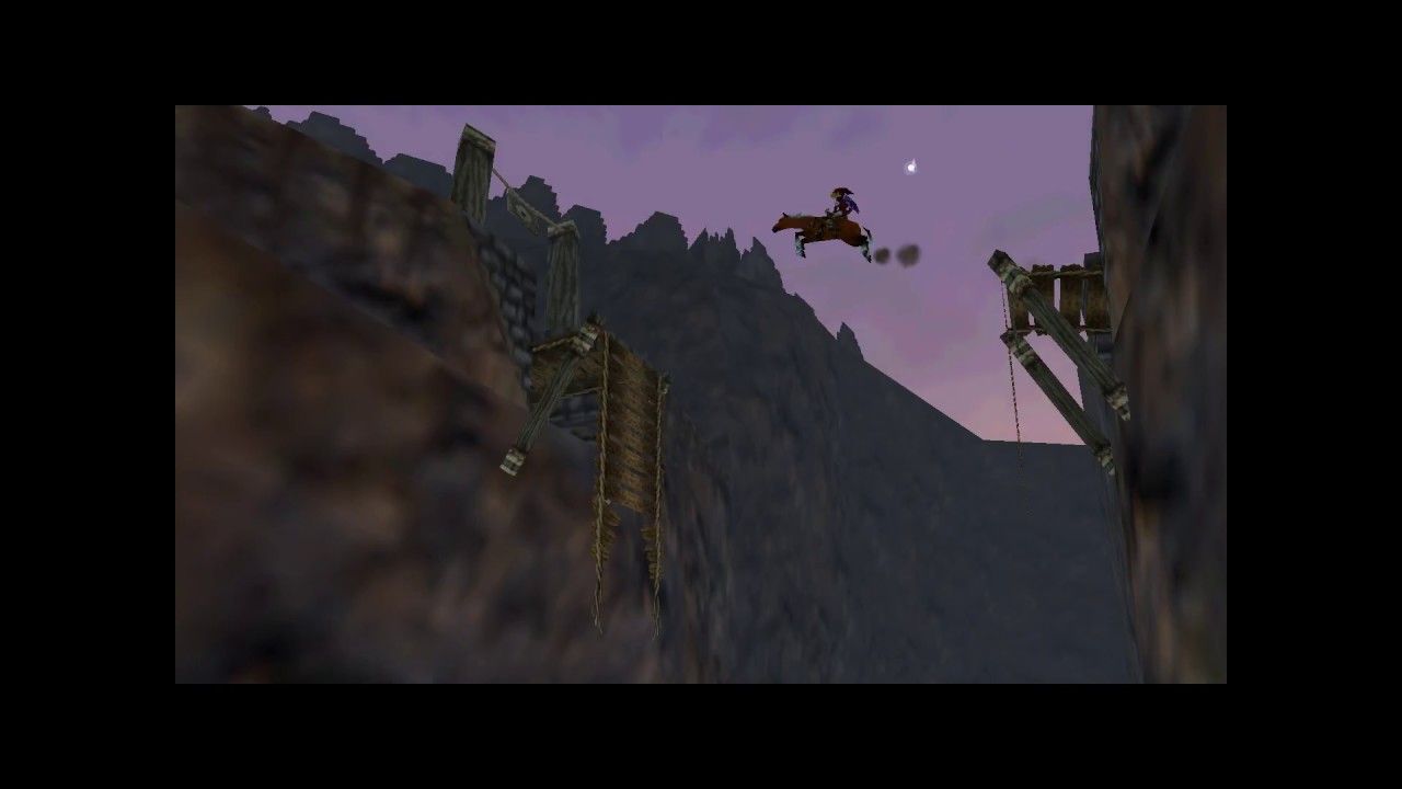 How to get over the broken Bridge in Gerudo Valley - Zelda: Ocarina of ...