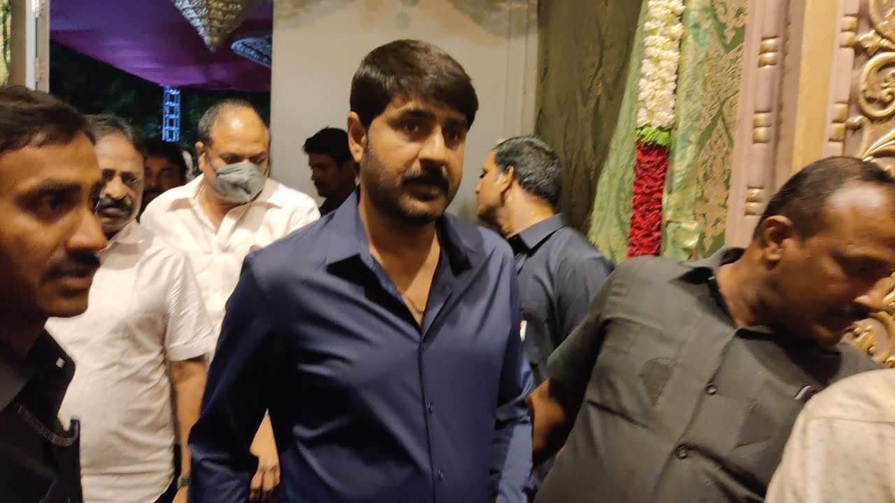 Hero Srikanth And His Son Roshan Meka Attend Puvvada Ajay Kumar Son ...
