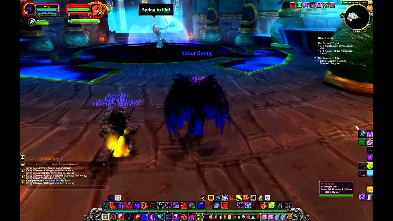 Kerrag's Warlock Solo Jade Serpent Mist of Pandaria - YouTube