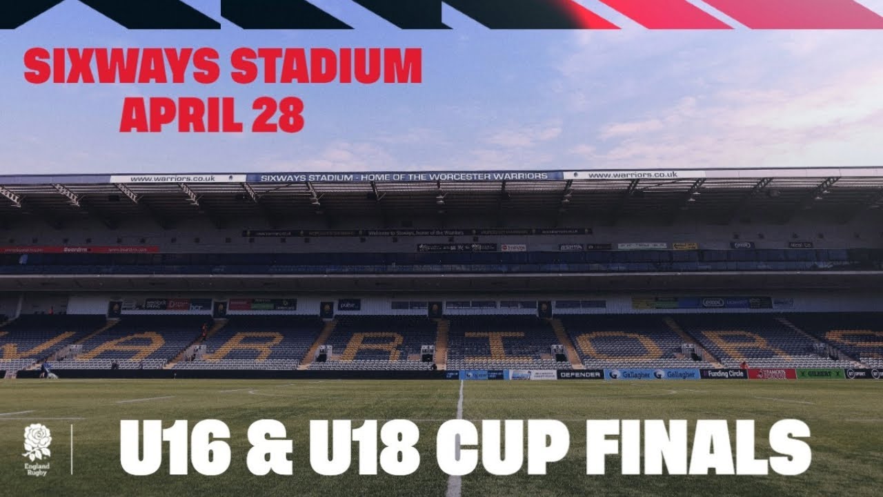 LIVE | RFU Community finals | U16 & U18 Cup | Sixways Stadium - YouTube
