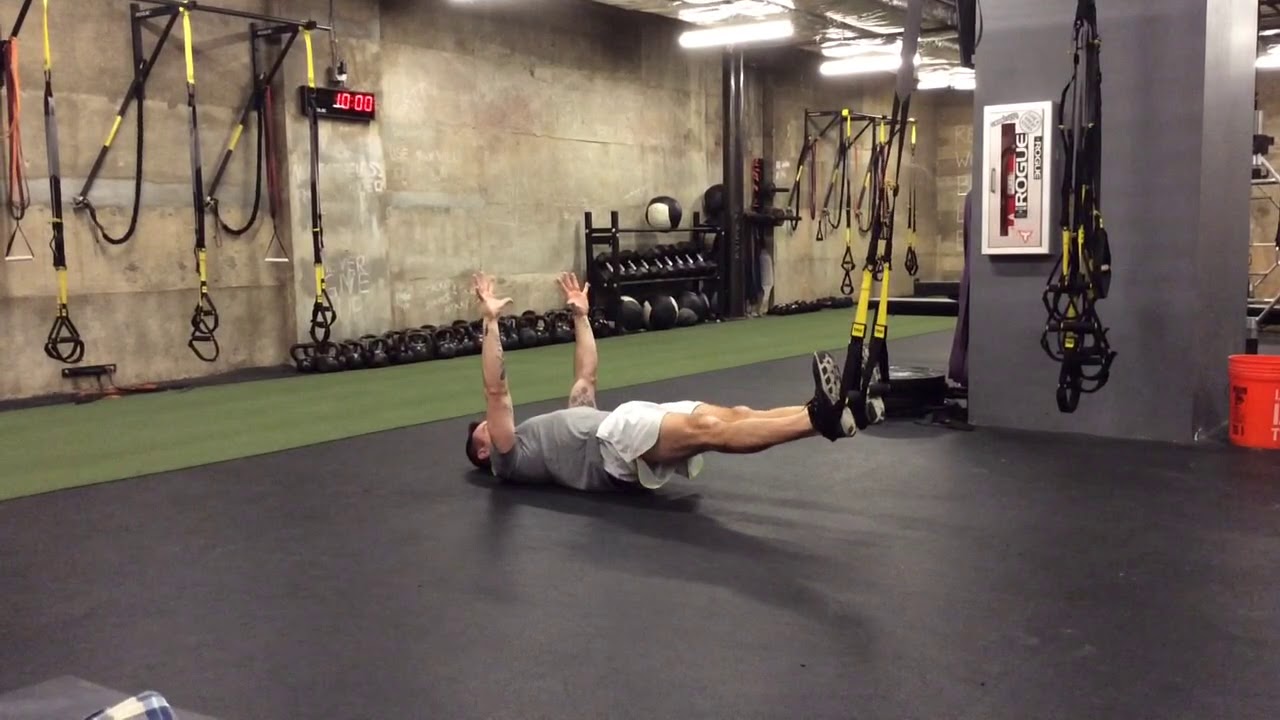 TRX Hamstring Curl to TRX Hip Press - YouTube