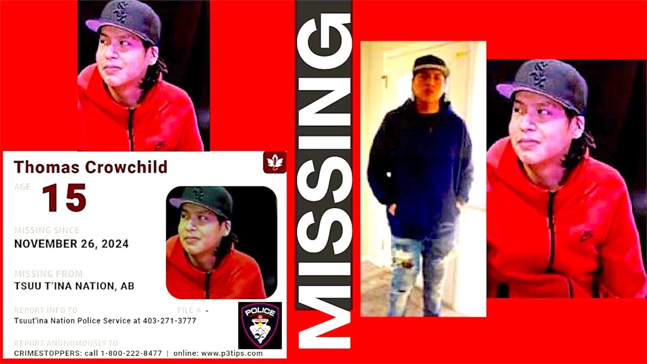 Thomas Crowchild: Missing 15 Yr. Old Indigenous Boy - Tsuut'ina Nation ...