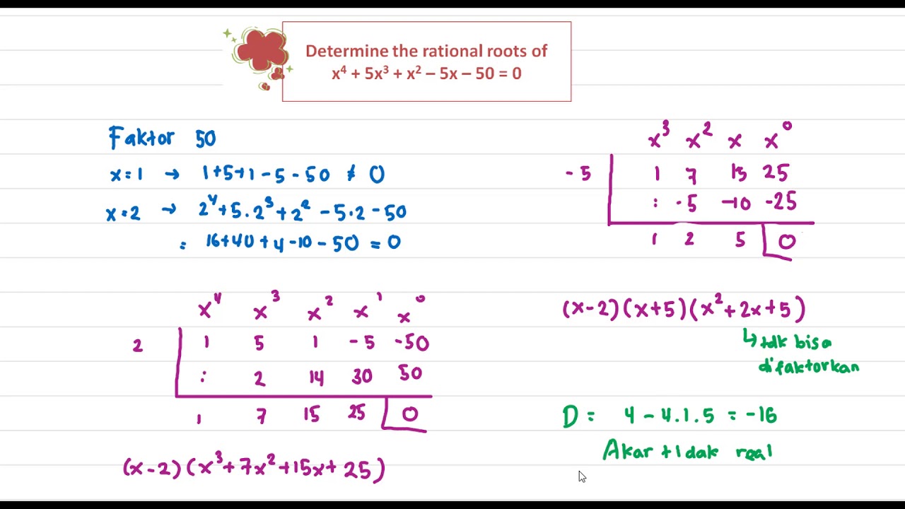 Menentukan Akar akar Polinomial YouTube menentukan-akar-akar-polinomial-youtube