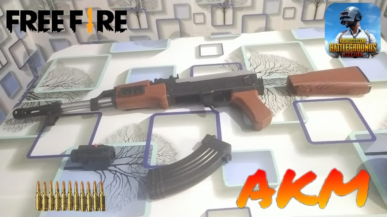 Testing AKM Toy Gun || Unboxing Of AKM Assault Rifle - YouTube