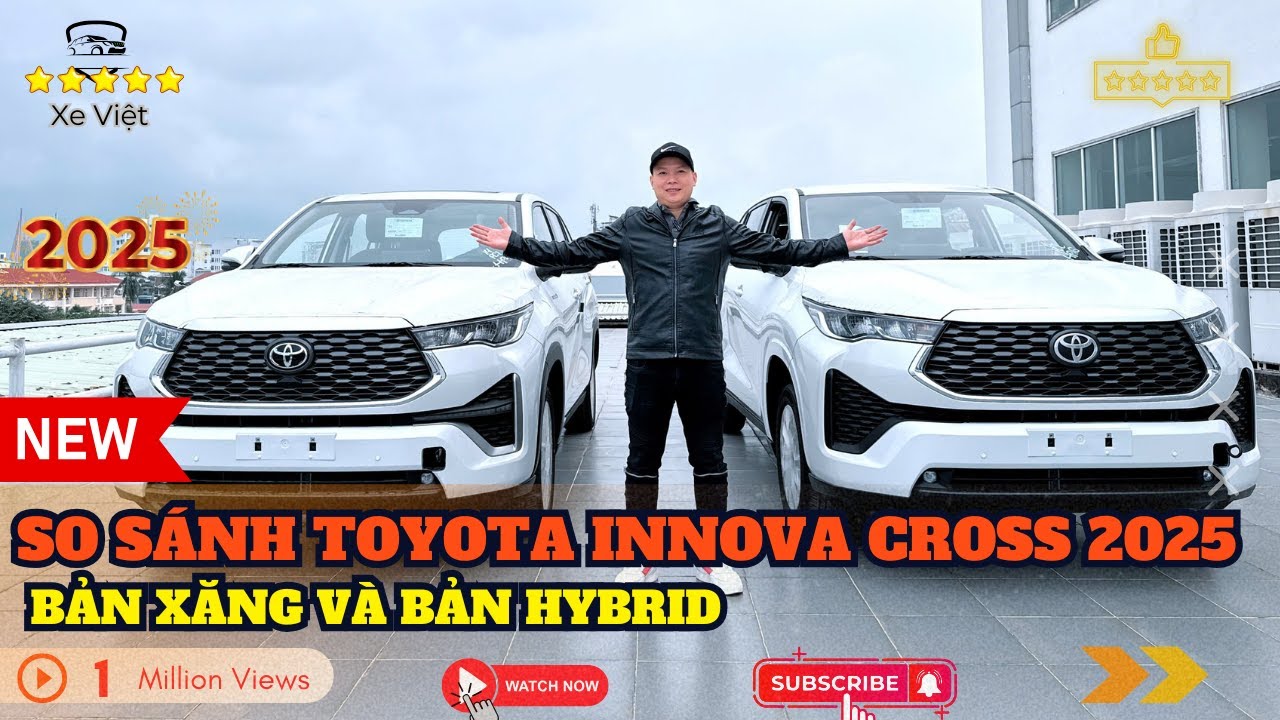So Sánh Toyota INNOVA CROSS 2025 bản XĂNG và Toyota INNOVA CROSS Hybrid ...