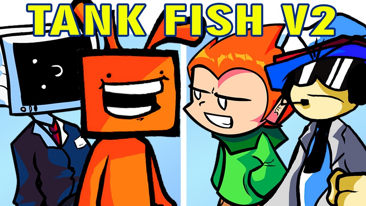 Tank Fish Full Version V2 VS Friday Night Funkin + Cutscenes Covers ...