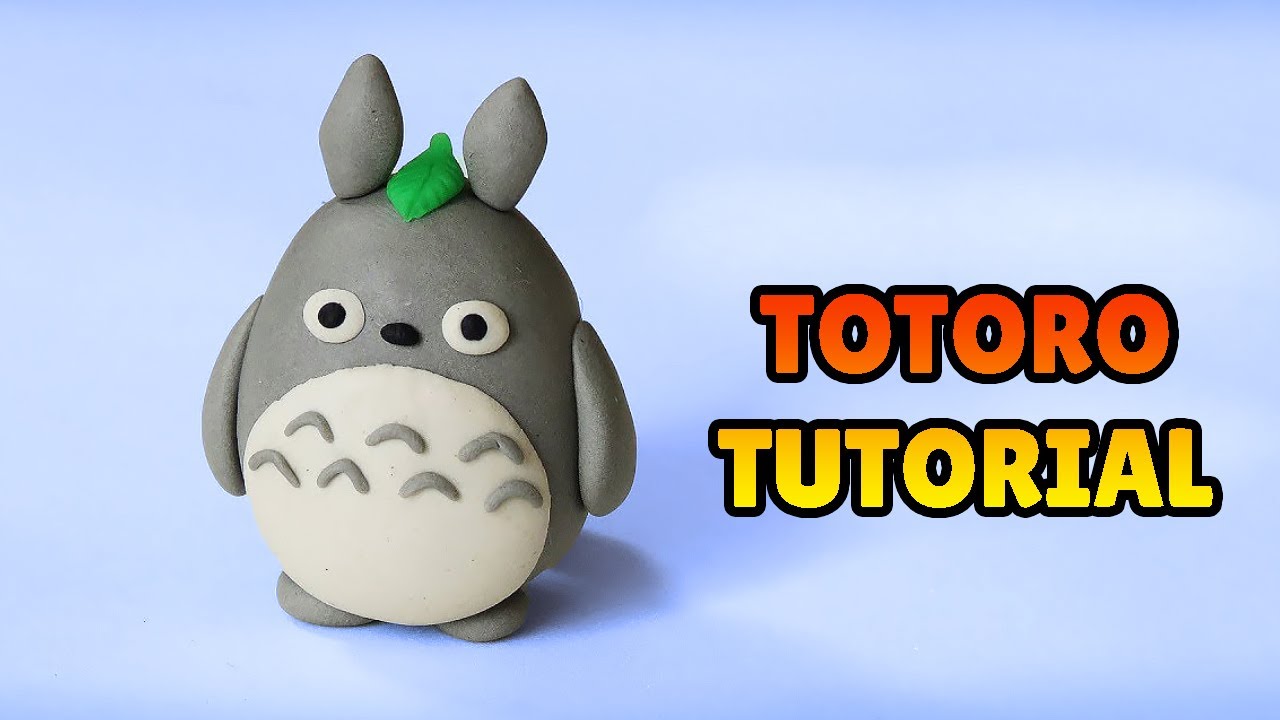 🔴 DIY How to make Miniature TOTORO - Easy Polymer Clay and Fondant ...