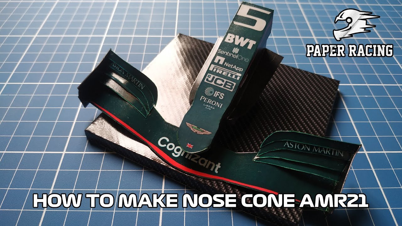 COMO MONTAR NOSE CONE ASTON MARTIN F1 PAPERCRAFT | HOW TO MAKE NOSE ...
