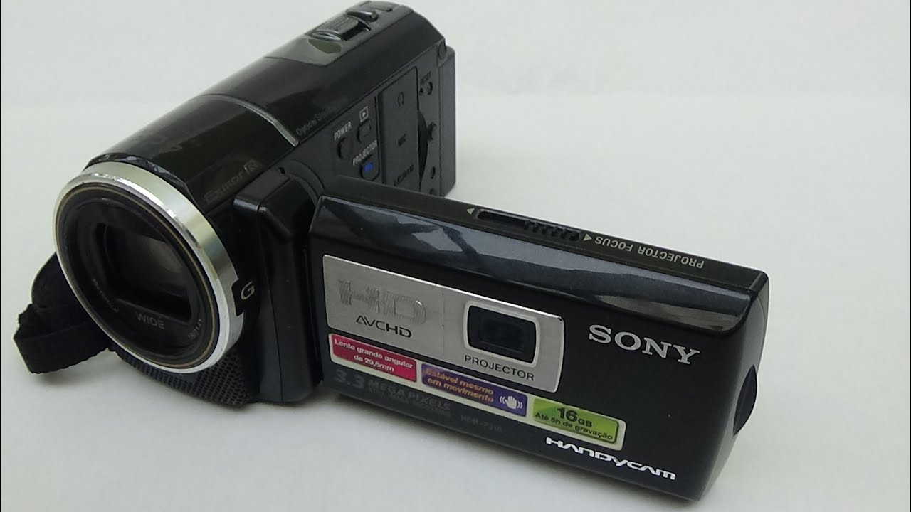 Filmadora sony hdr-pj10 e Câmera de filmagem para vídeos de fitness e ...